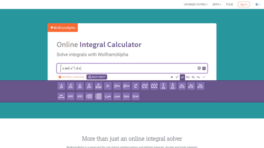 Integral Calculator - Wolfram|Alpha: Features, Benefits and Review | AI ...