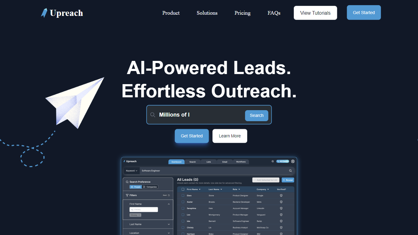 Upreach: Features, Benefits and Review | AI Parabellum