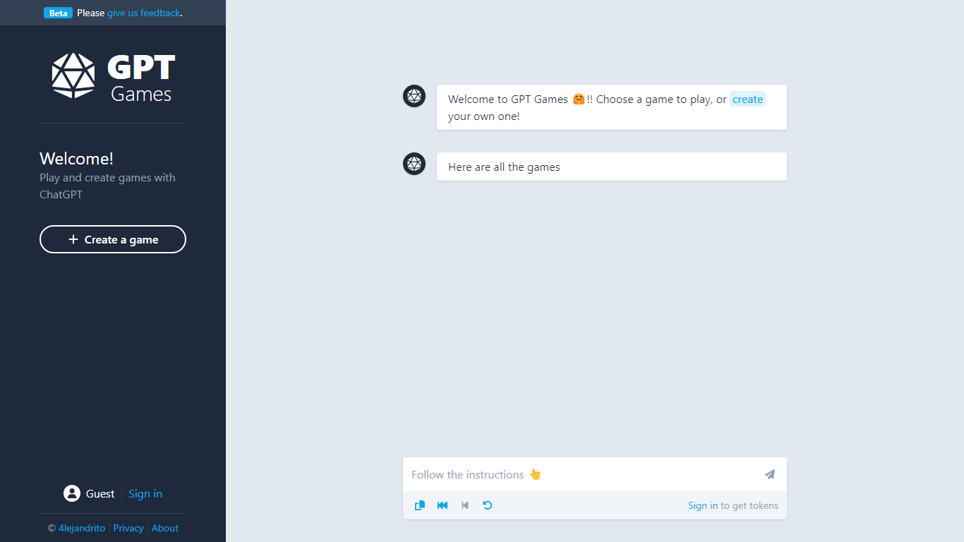 GPT Games: Features, Pricing, Benefits and Review • AI Parabellum