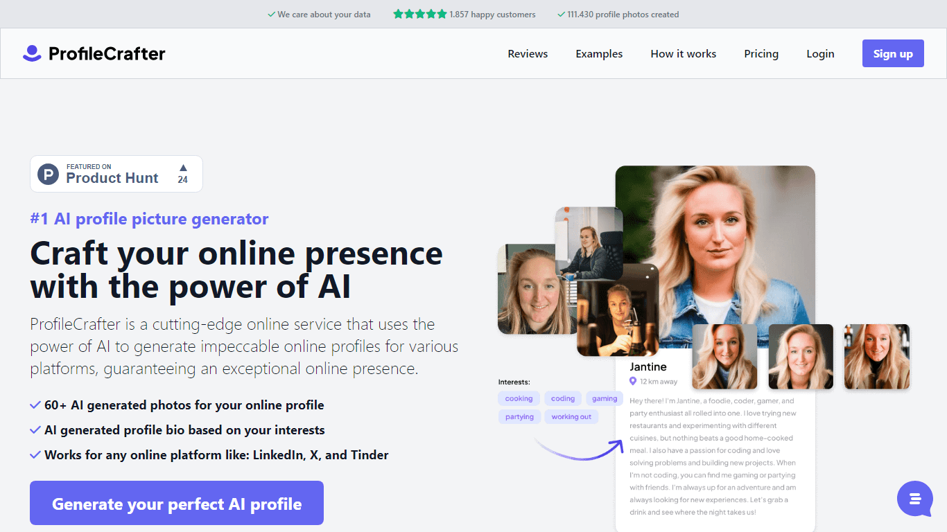 Profile Crafter: Features, Pricing, Benefits and Review | AI Parabellum